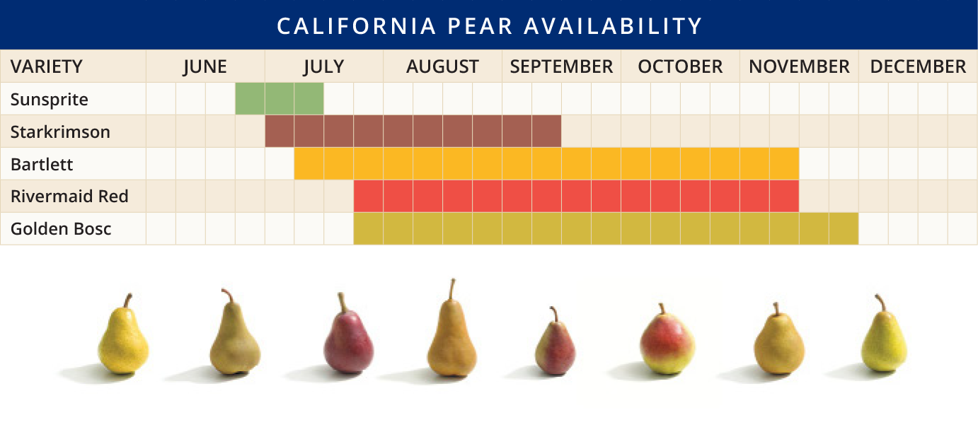Pear Varieties Chart